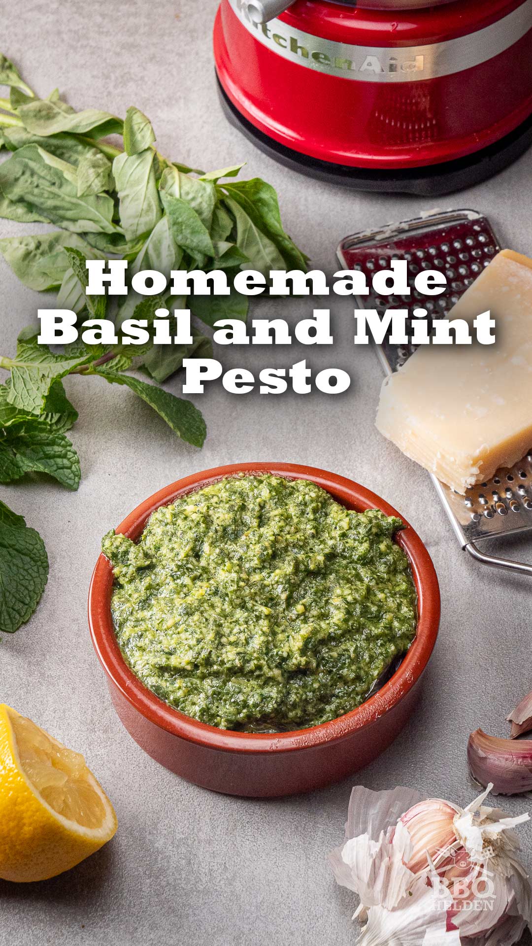 Homemade Basil-Mint Pesto – BBQ-Heroes