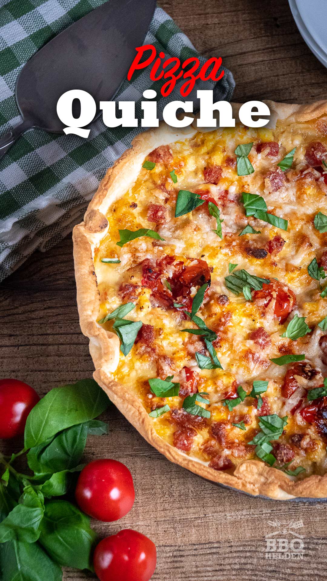 Pizza quiche from the skillet – BBQ-Heroes